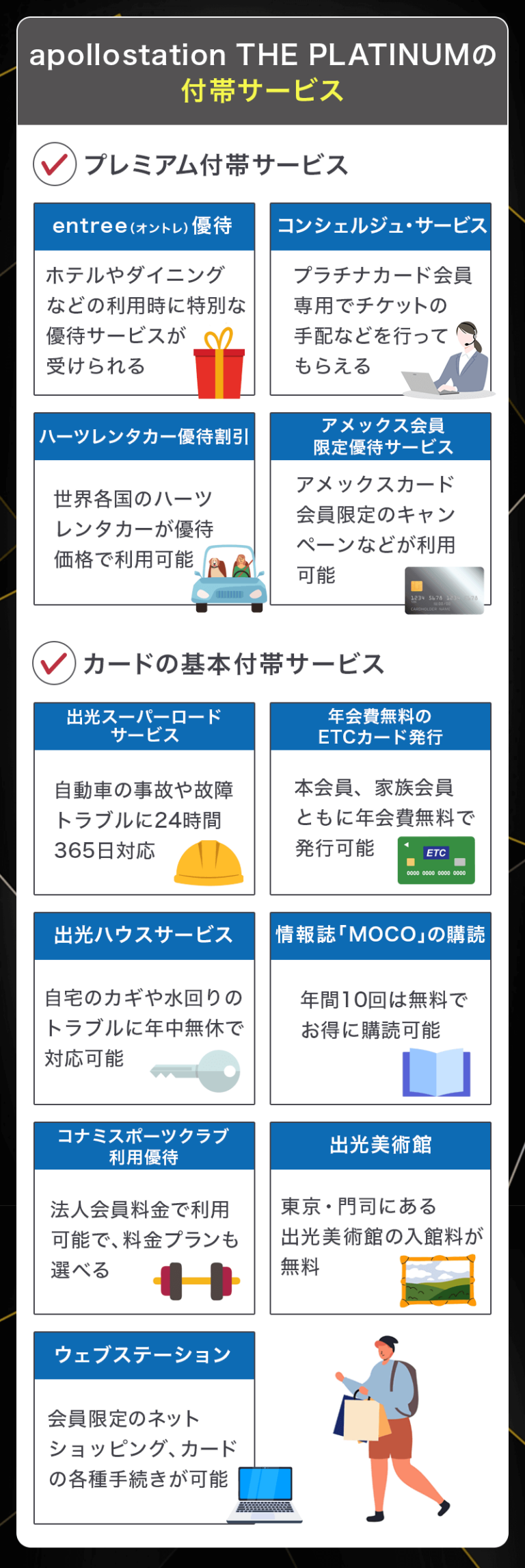 apollostation THE PLATINUM セゾン・アメリカン・エキスプレス・カードの特徴！プライオリティパスも解説 - クレジットカードの知恵袋